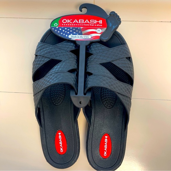 Okabashi | Shoes | Okabashi Cross Strap Womens Sandals Ml 8595 New ...